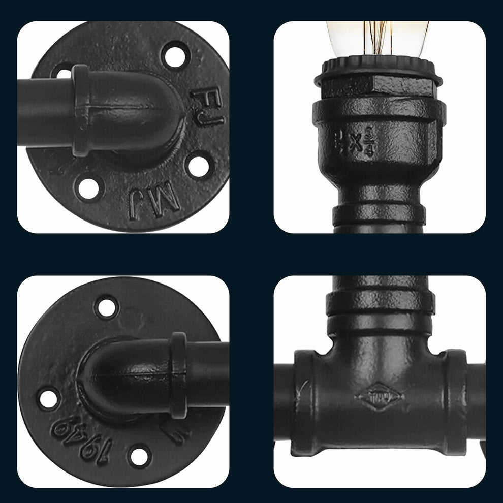 Rustic Red Pipe lighting Fixtures & Indoor Wall Lighting – Relicelectrical
