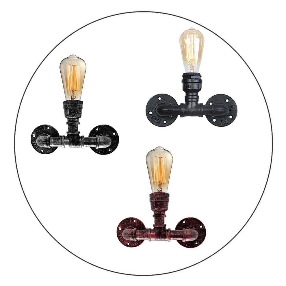 Rustic Red Pipe lighting Fixtures & Indoor Wall Lighting – Relicelectrical