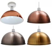 Easy Fit Modern Metal Dome Shape Lamp Shades | relicelectrical.ca ...